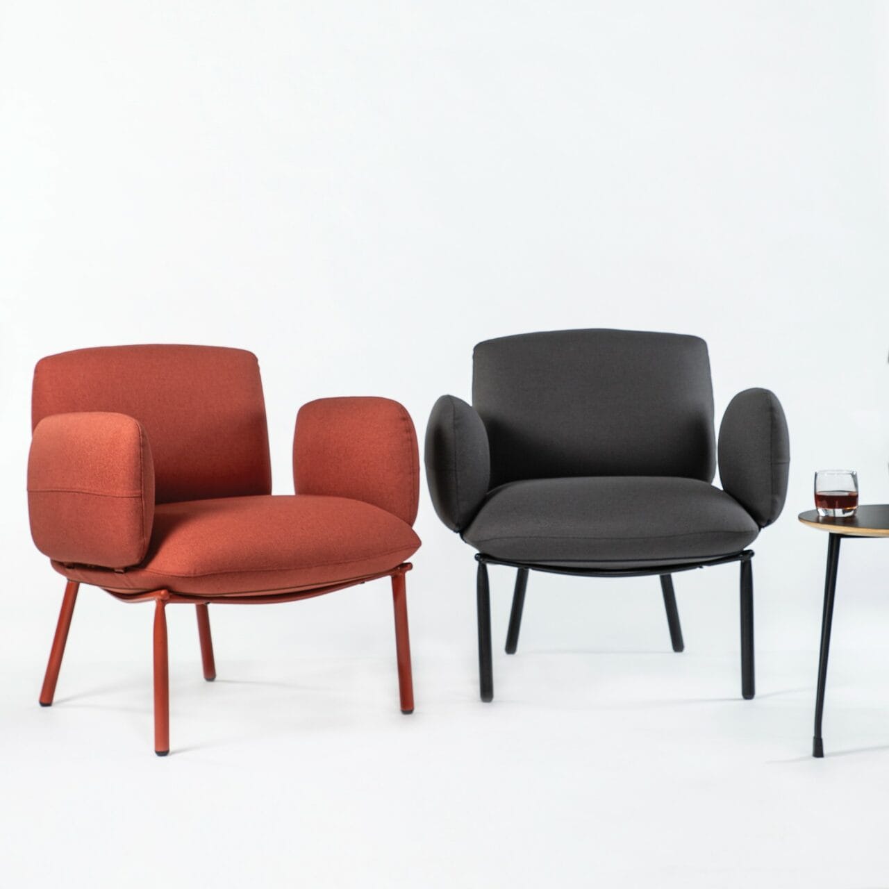 Konfurb Nebu Armchair - Grey or Paprika | Buro